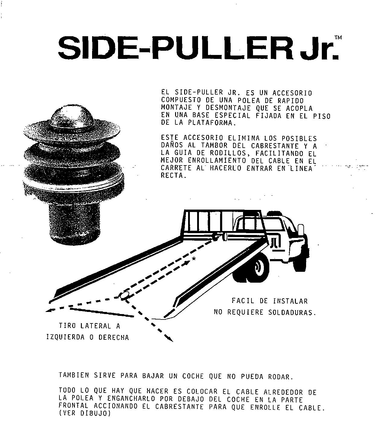 POLEA DE REENVÍO SIDE-PULLER – comeupwinch